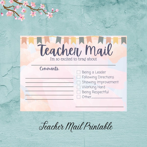 Teacher Brag Card - Etsy