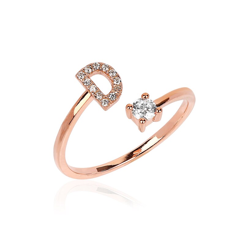 INITIAL RING D - Etsy