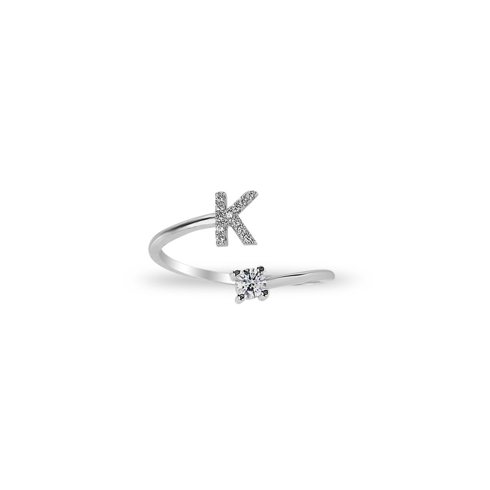 INITIAL RING K Gift for Her Personalized Gift Letter - Etsy