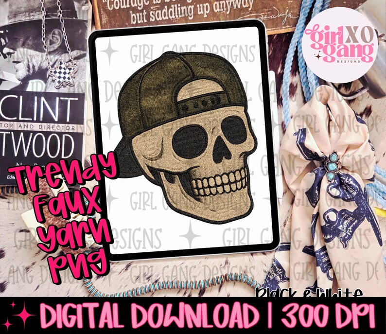 Faux Yarn Boy Skull Png Kids Skull Camo Hat , Kids Shirt Design Boy ...
