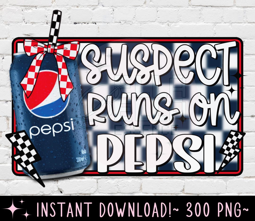 Suspect Runs on Peps I Png, Checkered Soda Pop Coquette Png, Peps I ...