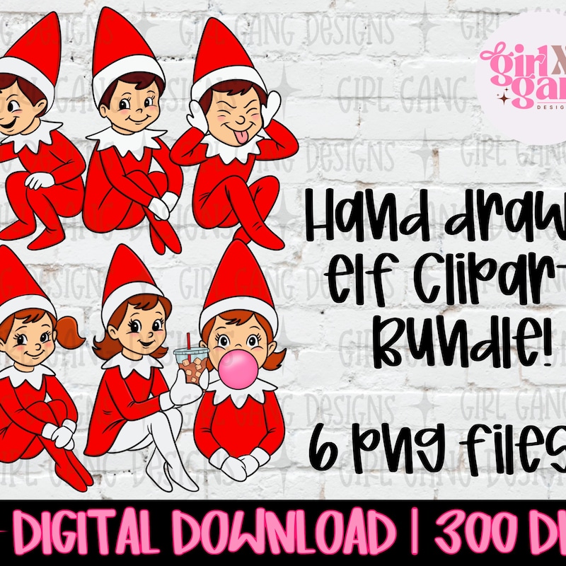 Elf Doodle Art - Etsy