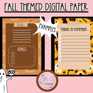 Fall Themed Digital Paper, Digital Paper for Planners Good Notes, 13 ...