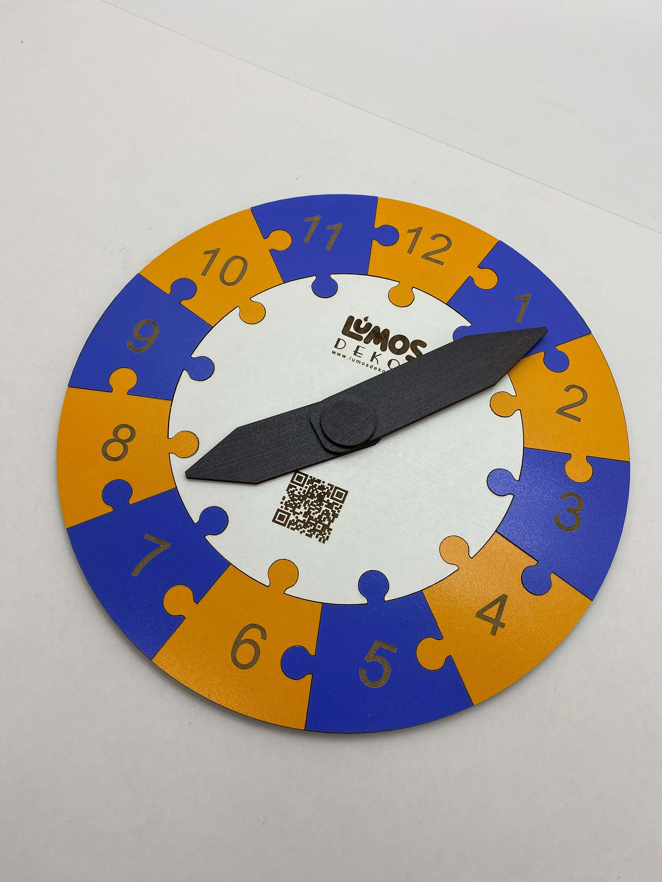 Colorful Circle Clock Puzzle Dxf, Cdr, Pdf, AI, Dwg, Svg, Plt Digital Download - Etsy