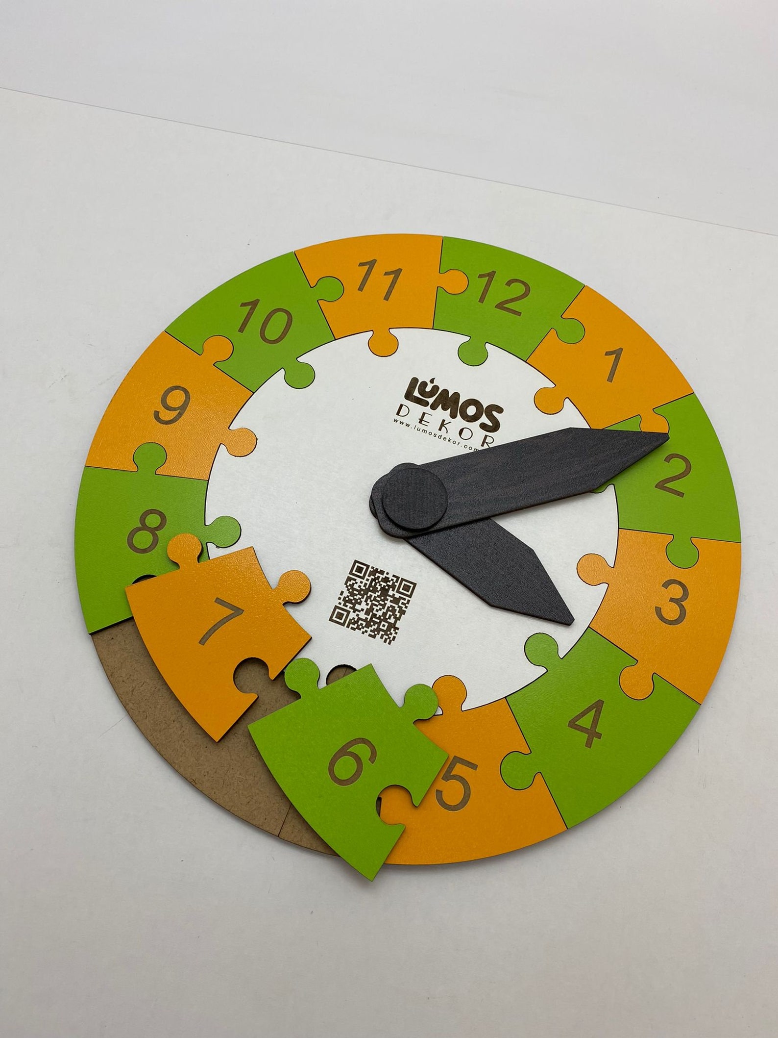 Colorful Circle Clock Puzzle Dxf, Cdr, Pdf, AI, Dwg, Svg, Plt Digital Download - Etsy