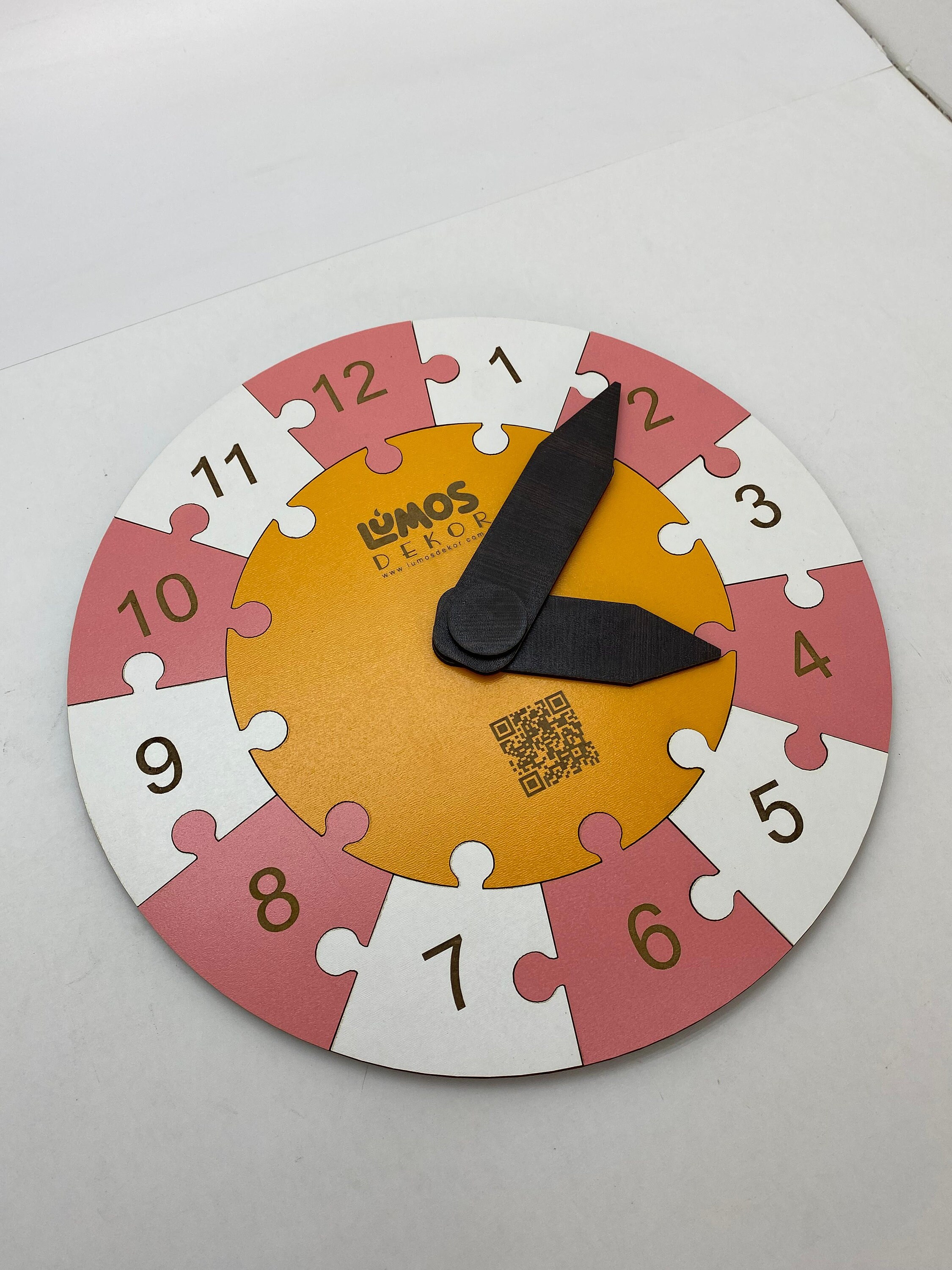 Colorful Circle Clock Puzzle Dxf, Cdr, Pdf, AI, Dwg, Svg, Plt Digital Download - Etsy