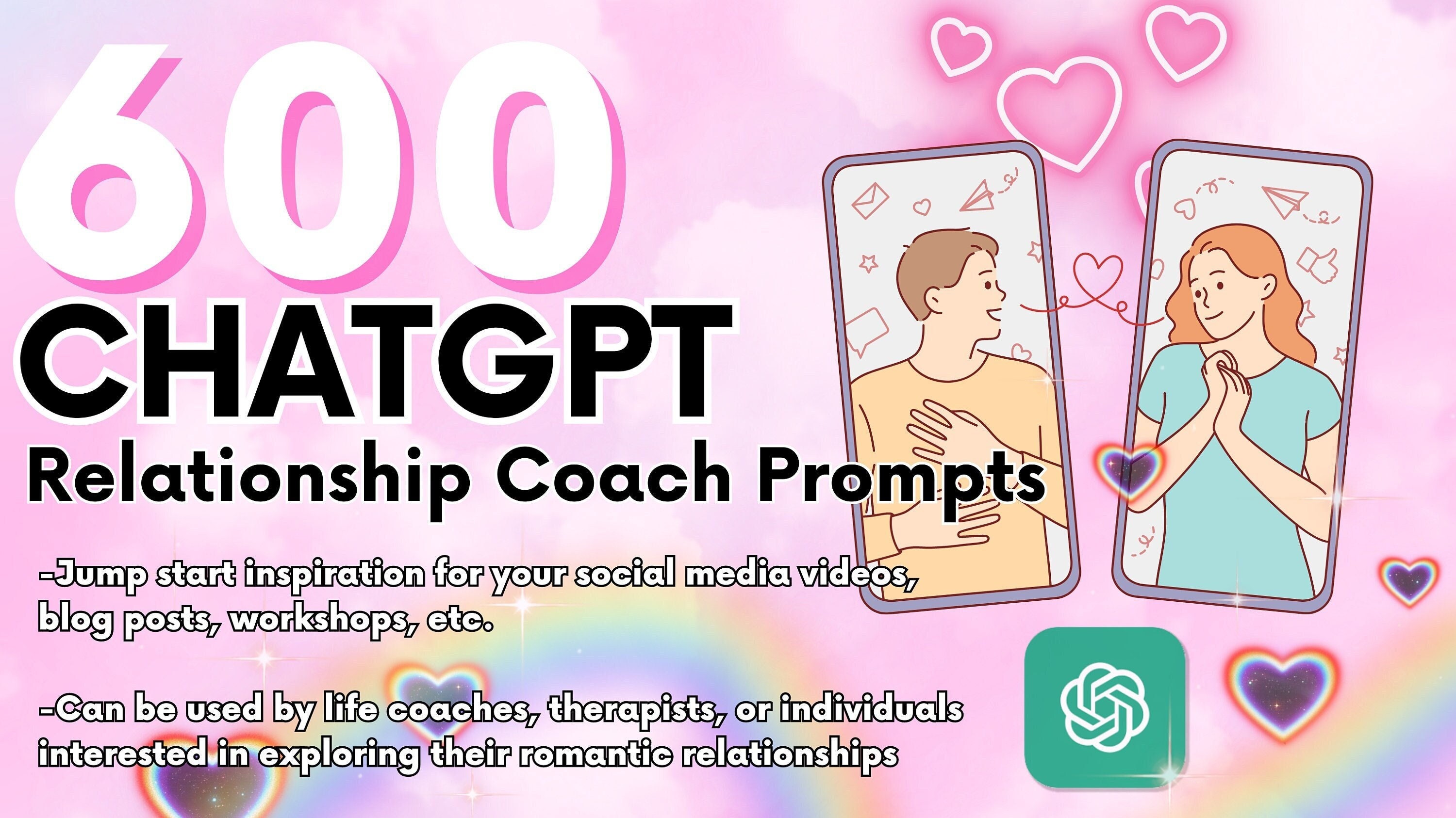 600 Chatgpt Prompts for Relationship Coaches, Therapists, Life Advisors ...