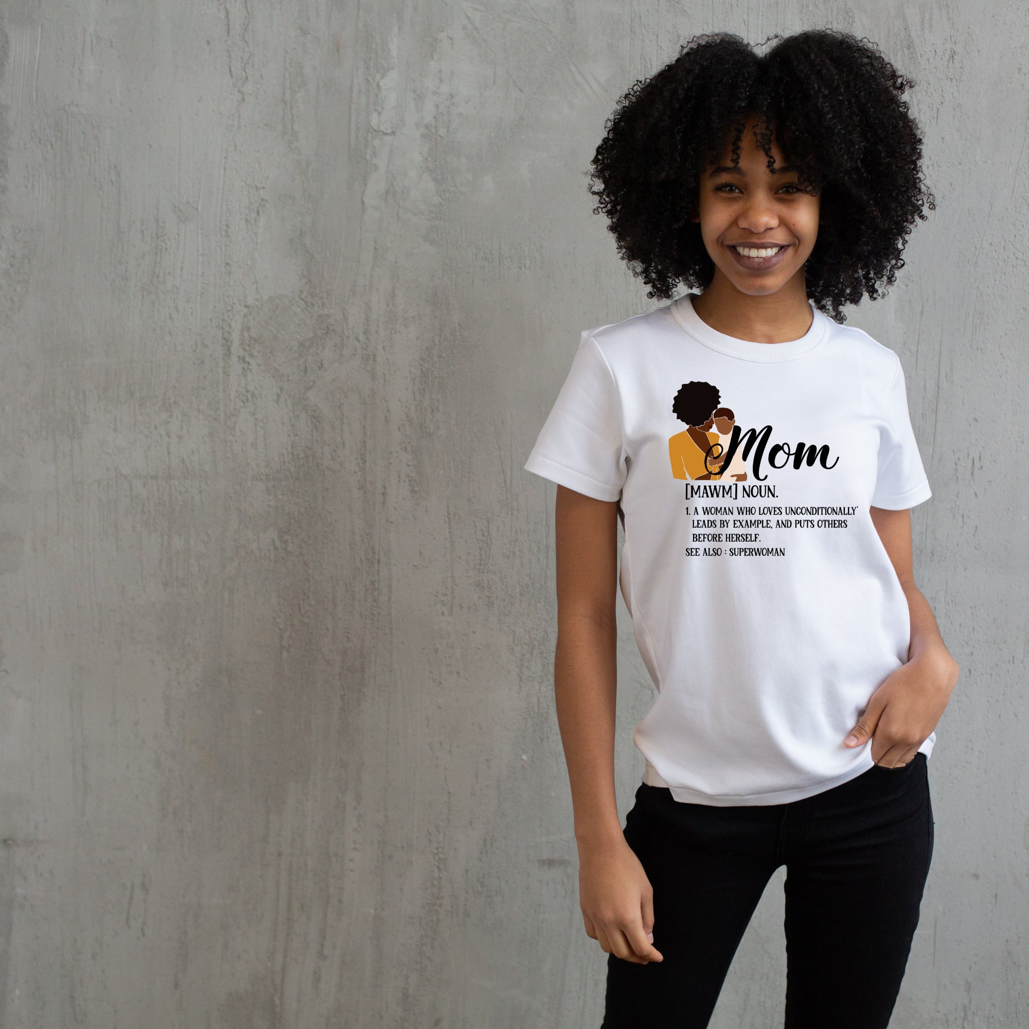 Black Mom Definition, PNG and SVG, Vector, Sublimation,digital Download ...