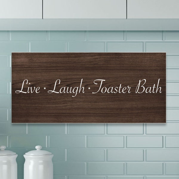 Live Laugh Toaster Bath - Etsy