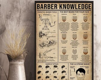 Barber Print Poster - Etsy