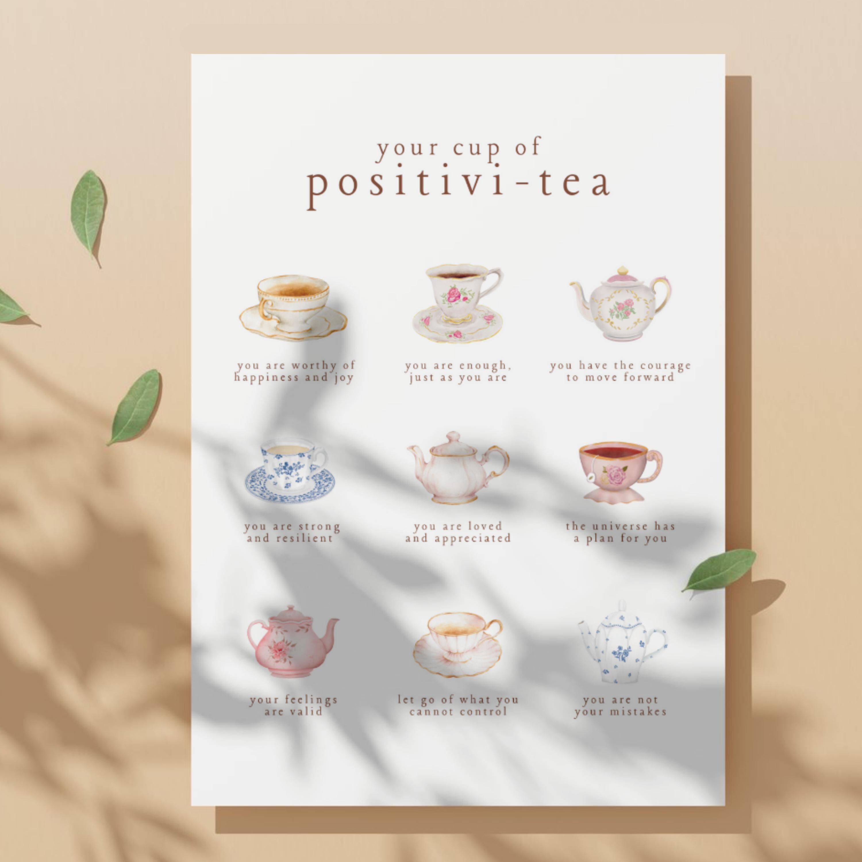 Positivi-tea Poster | Printable Wall Art | Positivi-tea Art ...