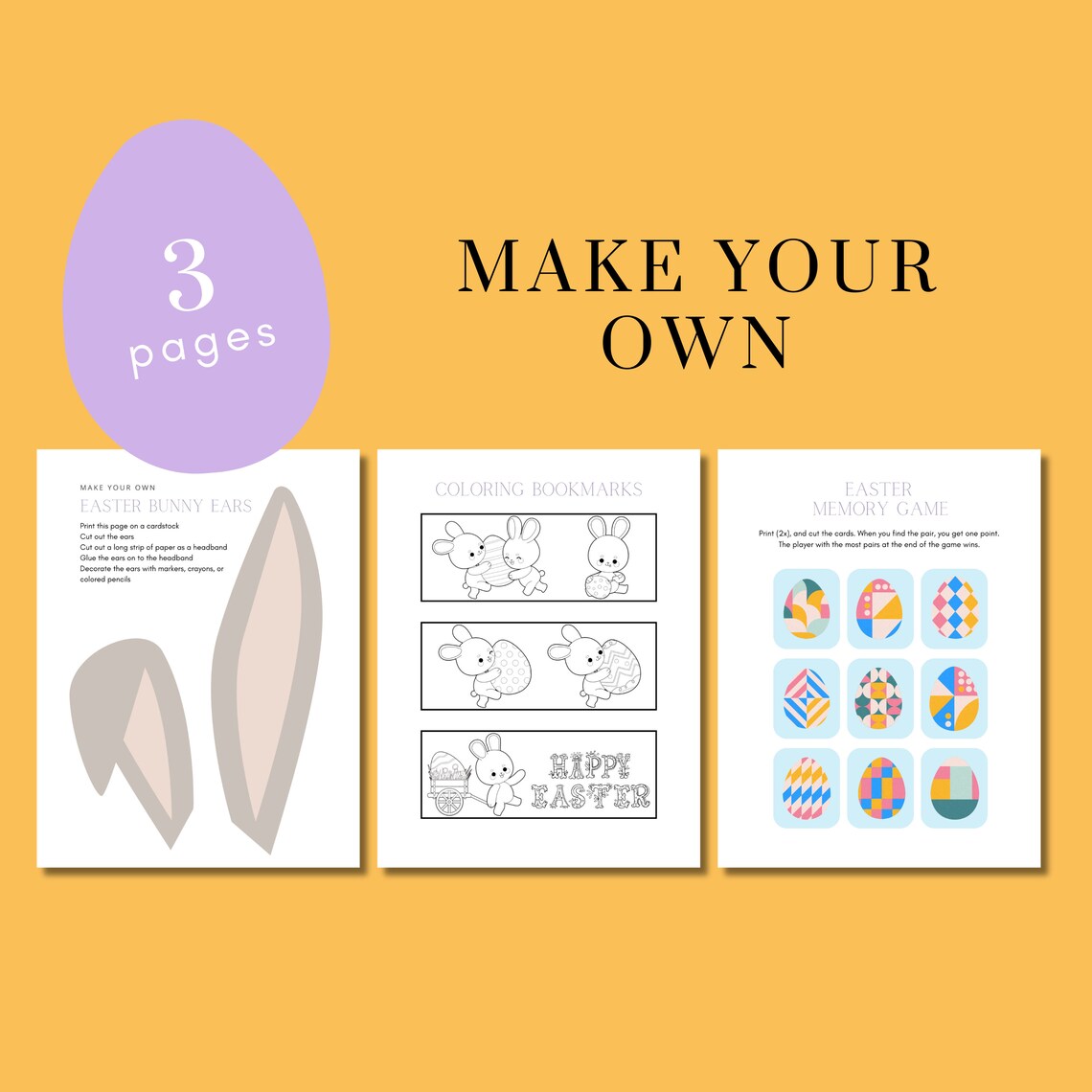 Easter Activity Book Easter Activity Pack Printable Activity Book ...