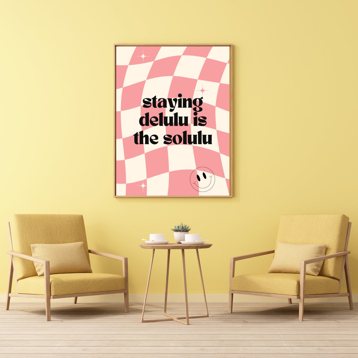 Staying Delulu is the Solulu, Printable Wall Art, Cute Poster, Retro ... Staying Delulu is the Solulu, Printable Wall Art, Cute Poster, Retro ...