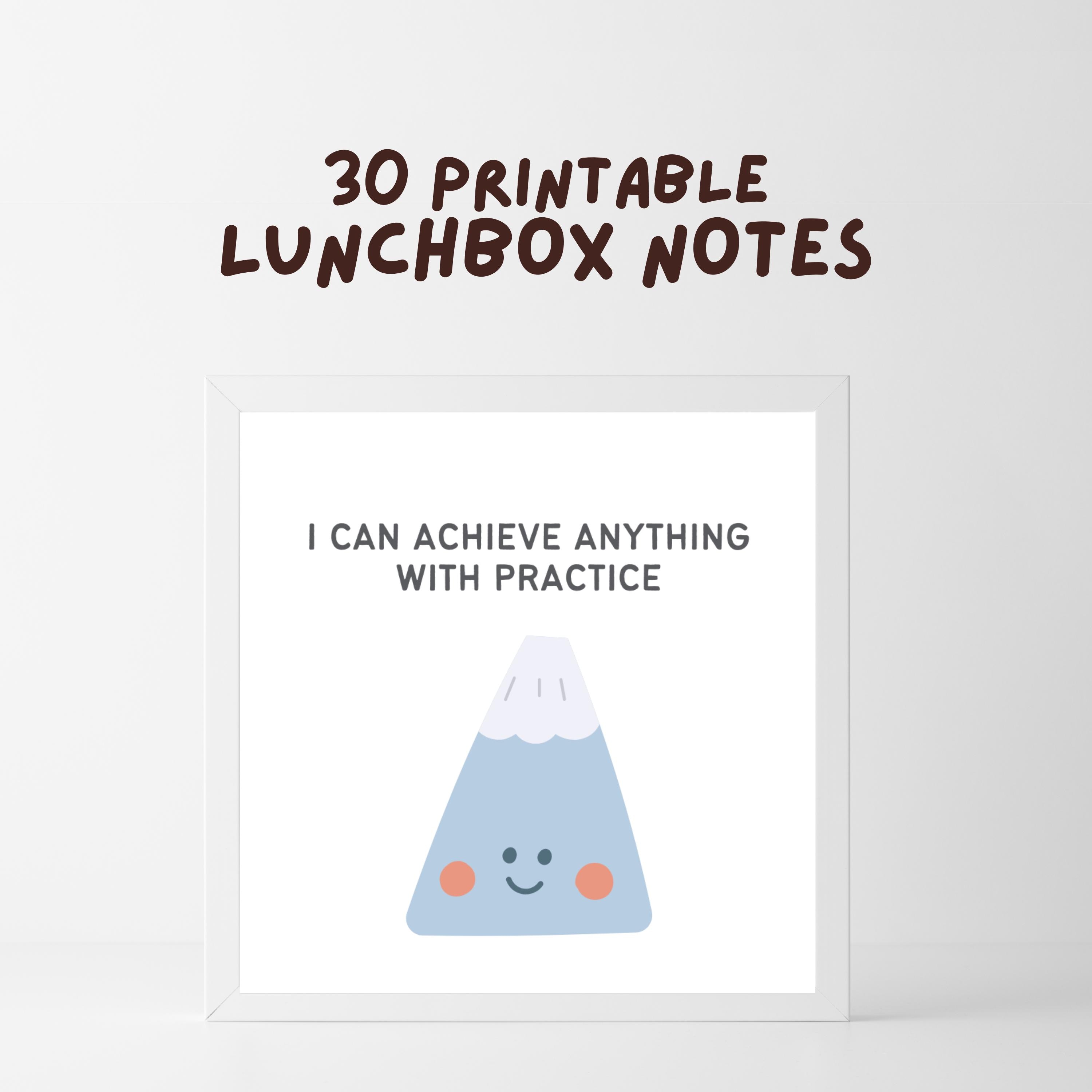 Printable Lunchbox Affirmation Cards: Positive Notes for Kids (digital ...