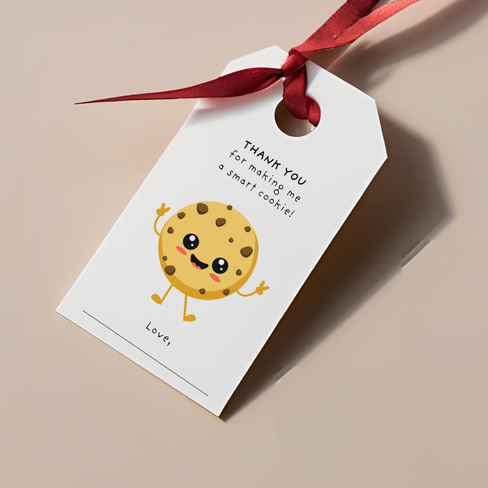Teacher Appreciation Gift Tags: Printable Thank You Notes (digital ...