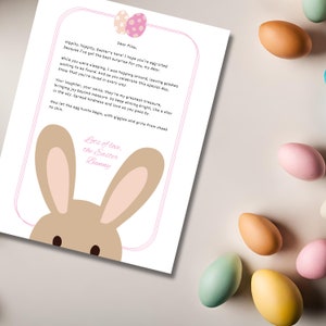 Easter Bunny Letter Editable Printable Easter Gift Official Letter From ...