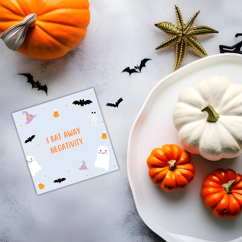 Halloween Affirmation Cards | Printable Card Deck 30 Daily Positive ...