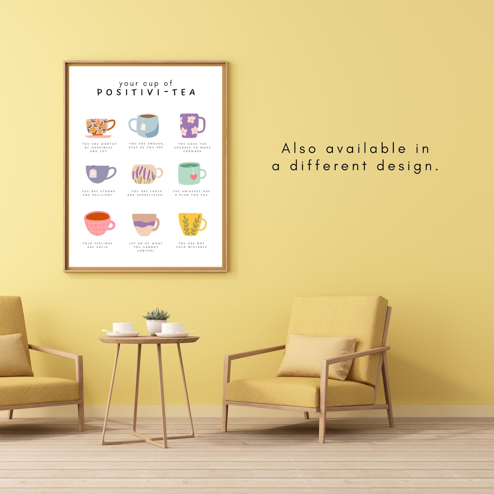 Positivi-tea Poster | Printable Wall Art | Positivi-tea Art ...