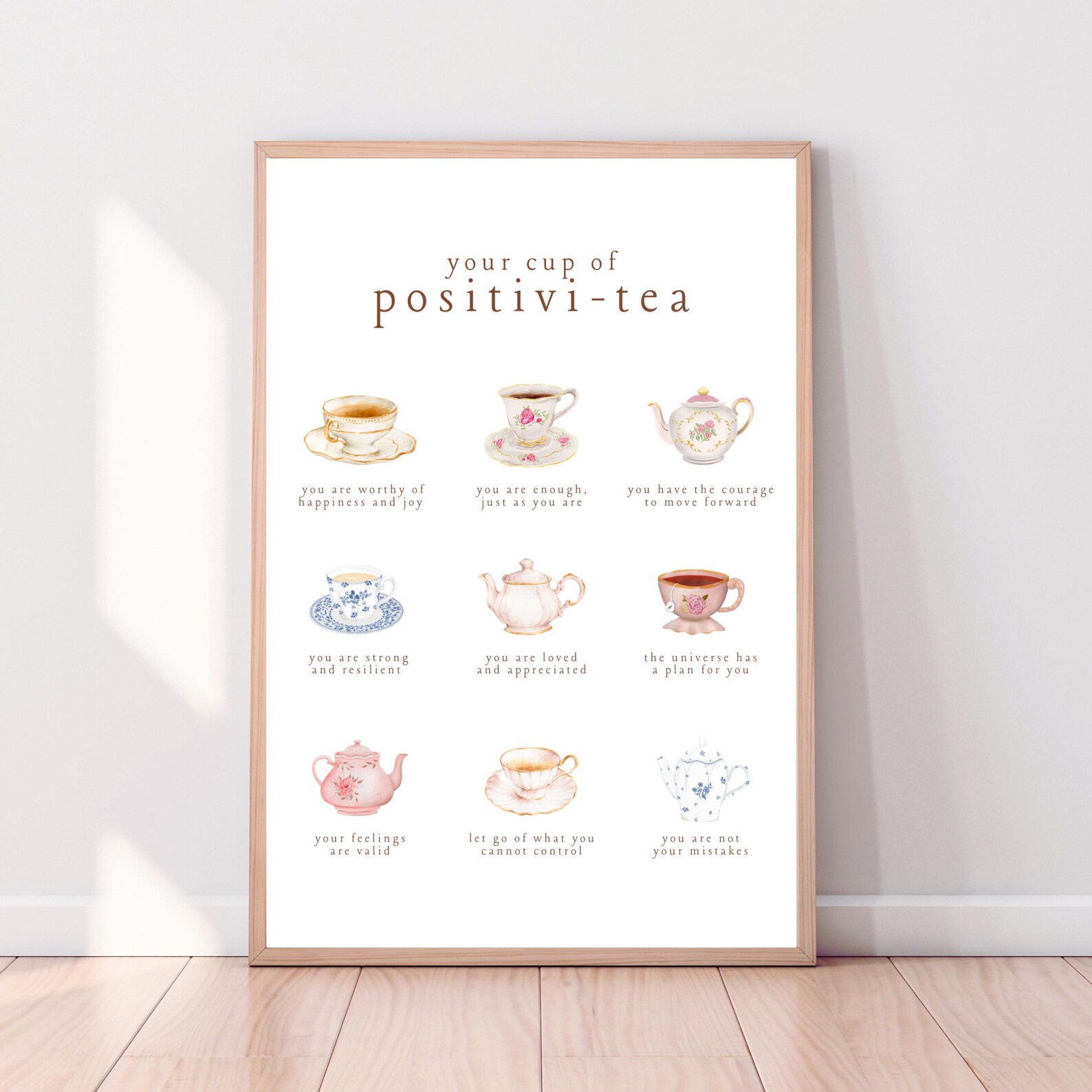 Positivi-tea Poster | Printable Wall Art | Positivi-tea Art ...