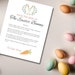 Easter Bunny Letter Editable Printable Easter Gift Official Letter From ...