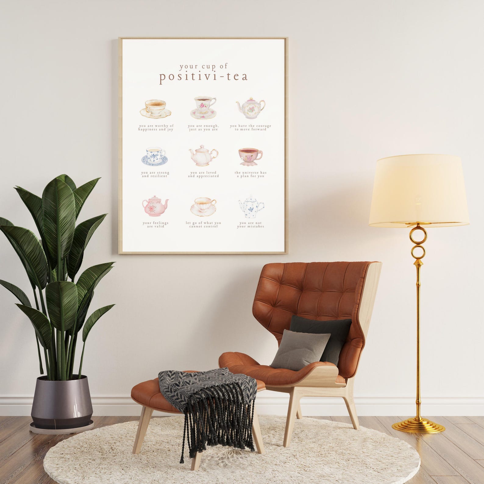 Positivi-tea Poster | Printable Wall Art | Positivi-tea Art ...