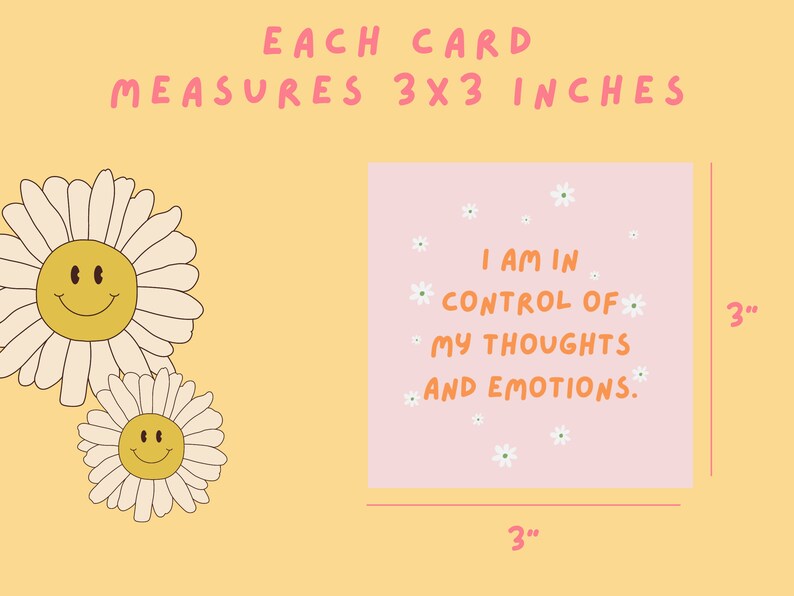 Positive Affirmation Cards Printable Card Deck 30 Daily - Etsy