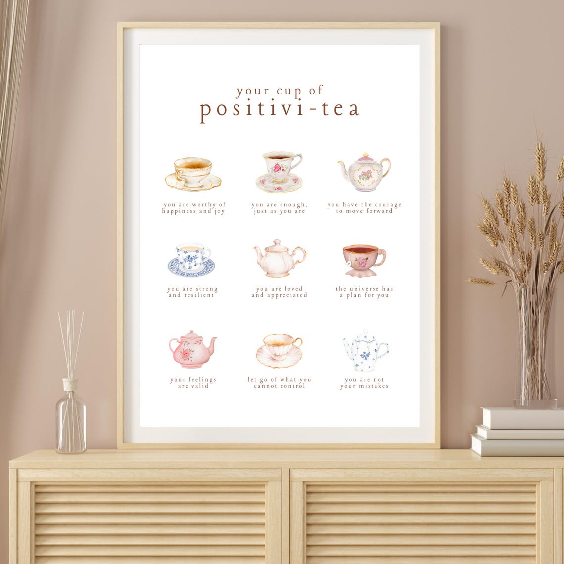 Positivi-tea Poster | Printable Wall Art | Positivi-tea Art ...