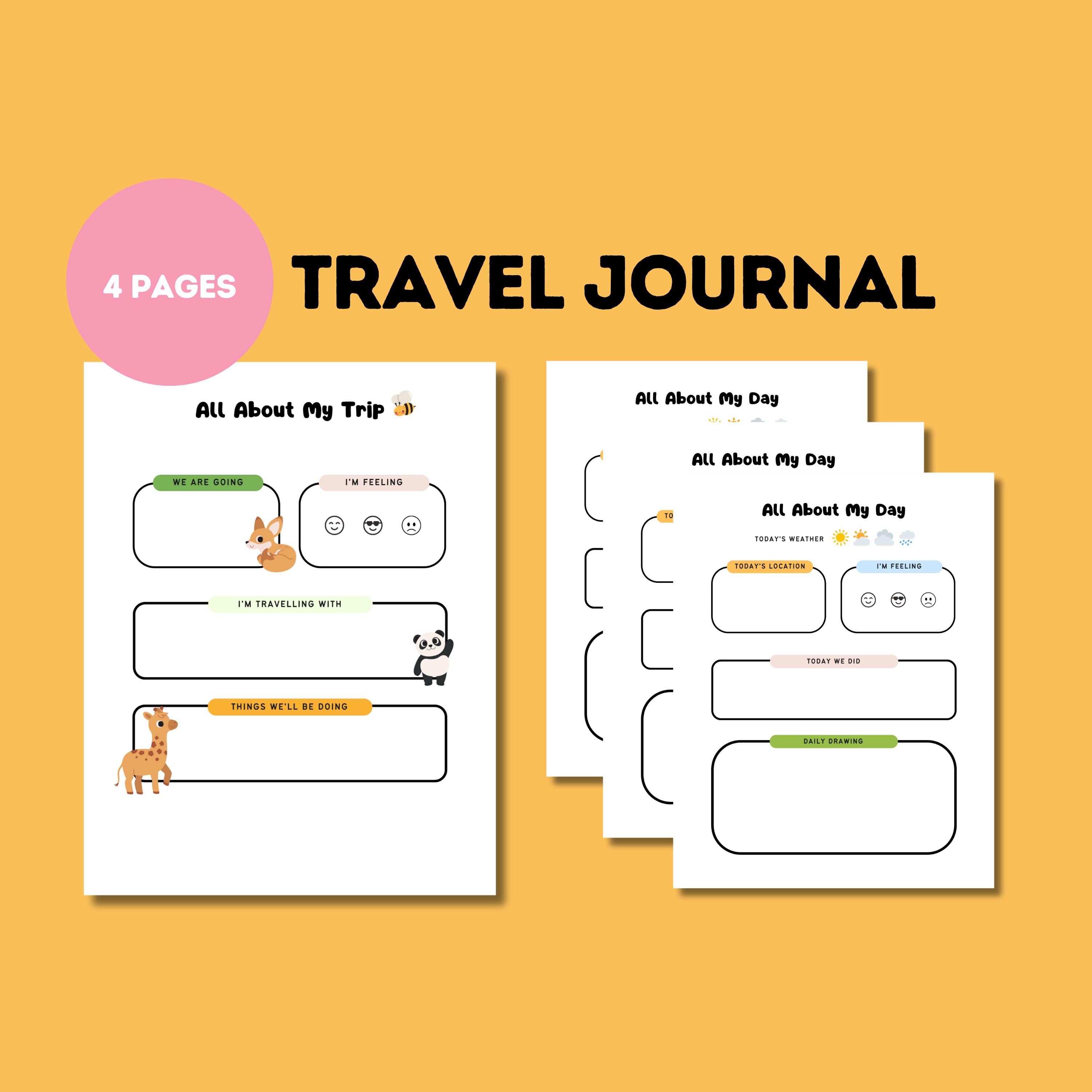 Kids Travel Games Printable Kids Travel Activity Kids Activity Pack ...