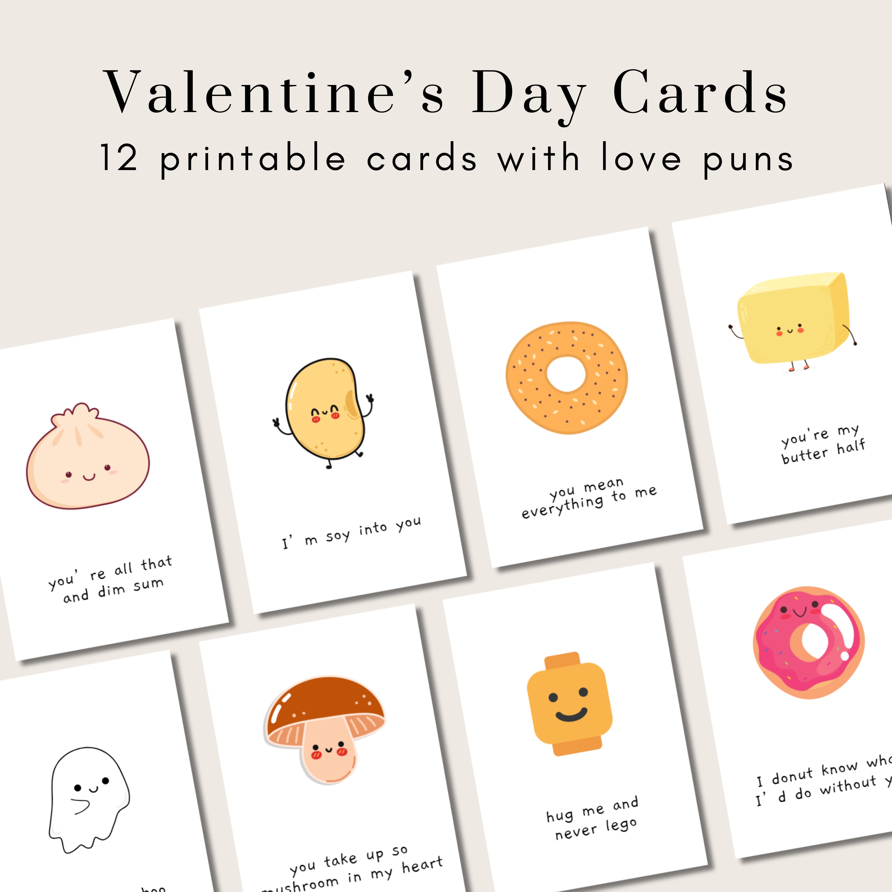 Printable Valentine's Day Cards | Valentine Love Puns | Funny Valentine ...