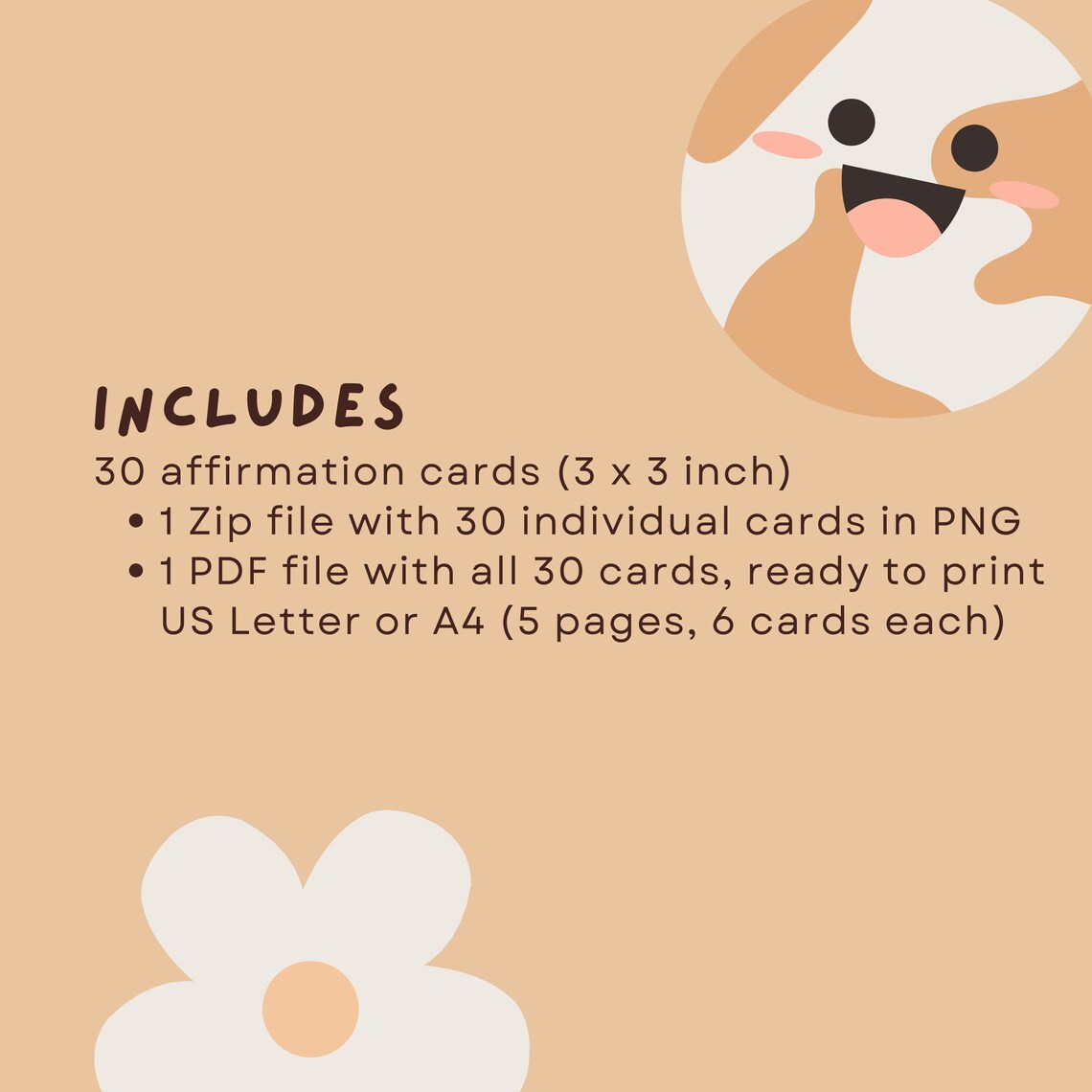 Kids Positive Affirmation Cards Set of 30 Printable Children ...