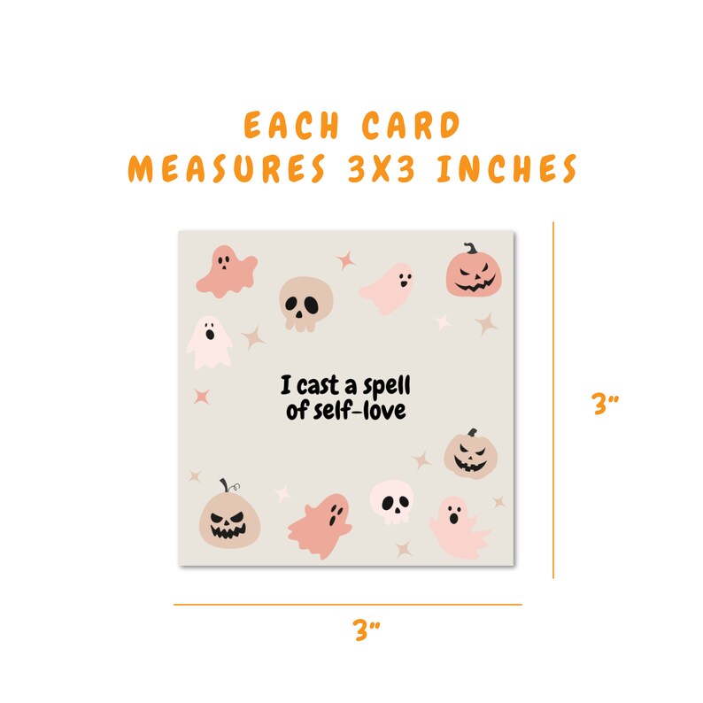 Halloween Affirmation Cards: 30 Printable Positive Quotes (digital ...