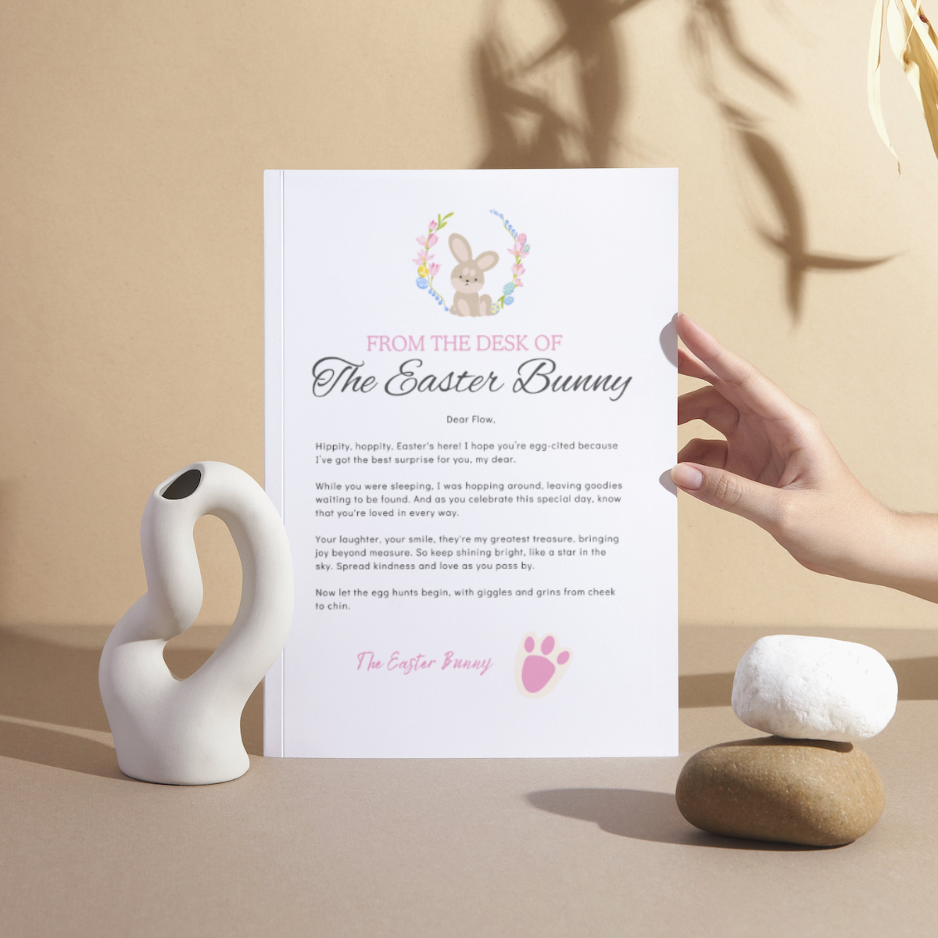 Easter Bunny Letter Editable Printable Easter Gift Official Letter From ...