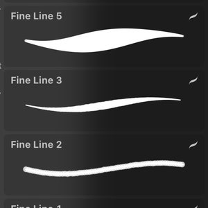 Procreate Fine Line Brush Set, Fine Line Brush Set, Stipple Brushes ...