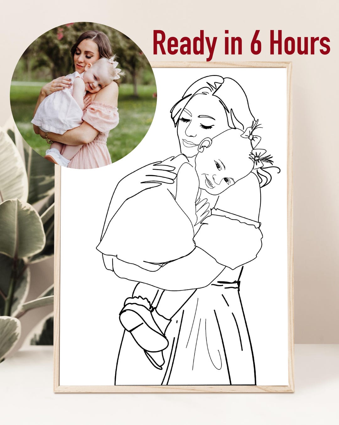 Custom Anniversary Line Art Personalized Love Story Sketch Unique ...