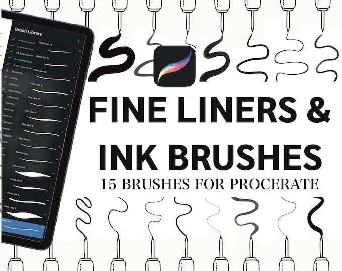 Procreate Lineart Brush lineart Brush for Manga/anime Art: Procreate ...