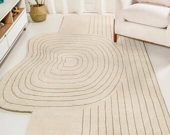 Area Rugs Walker Noble Kuba Hand Tufted Woolen Rugs for Living Room ...