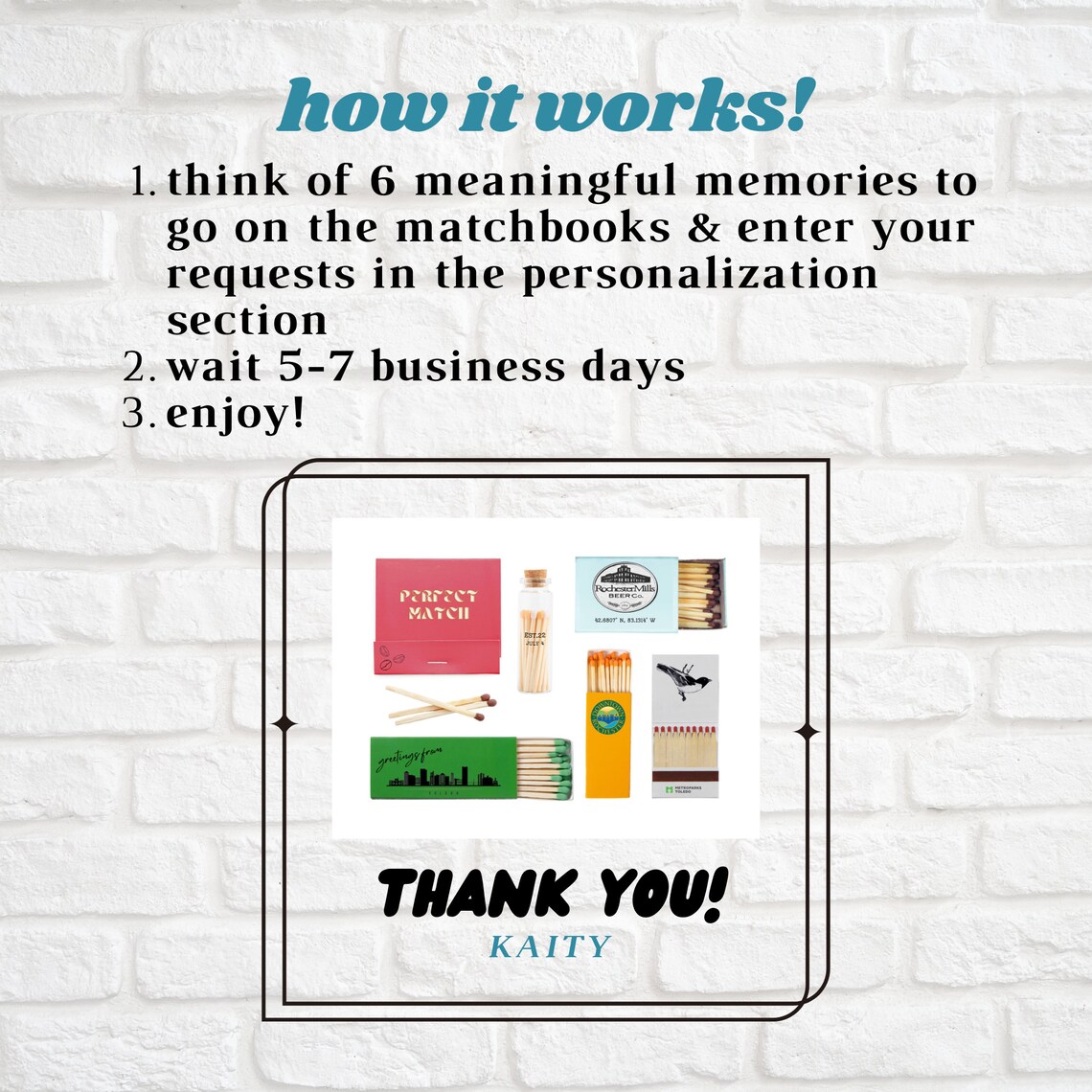 Custom Matchbook Print, Personalized Vintage Matchbook Collage ...