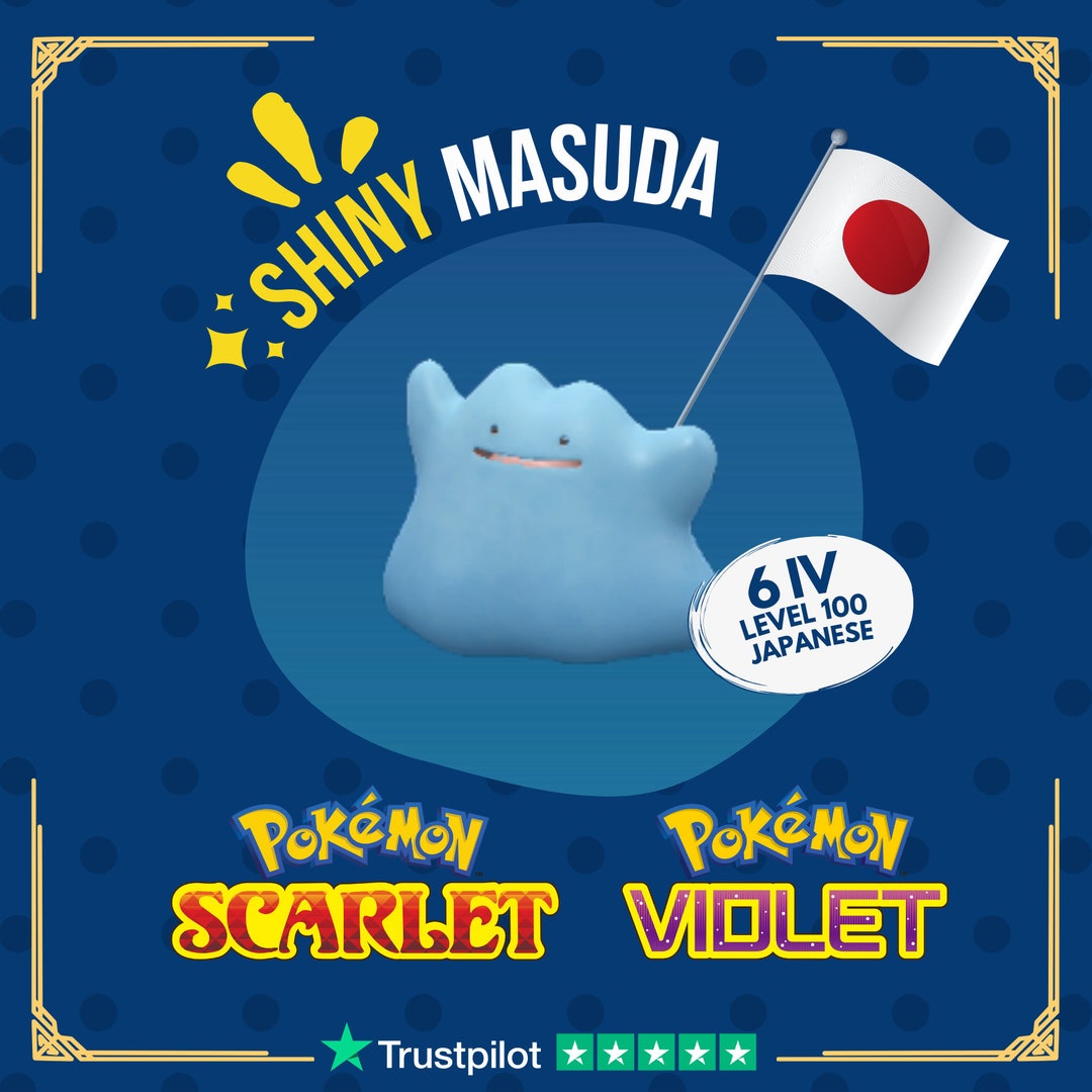 Ditto Japanese Masuda Method Shiny Eggs 6 IV Hardy Nature or ...