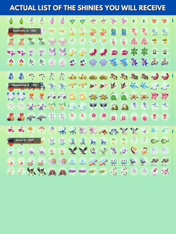 Pokemon Shiny Pokedex