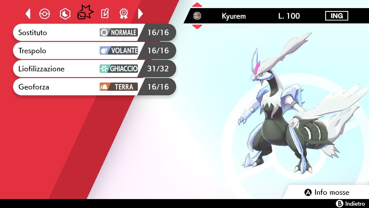 Pokemon White Kyurem Shiny