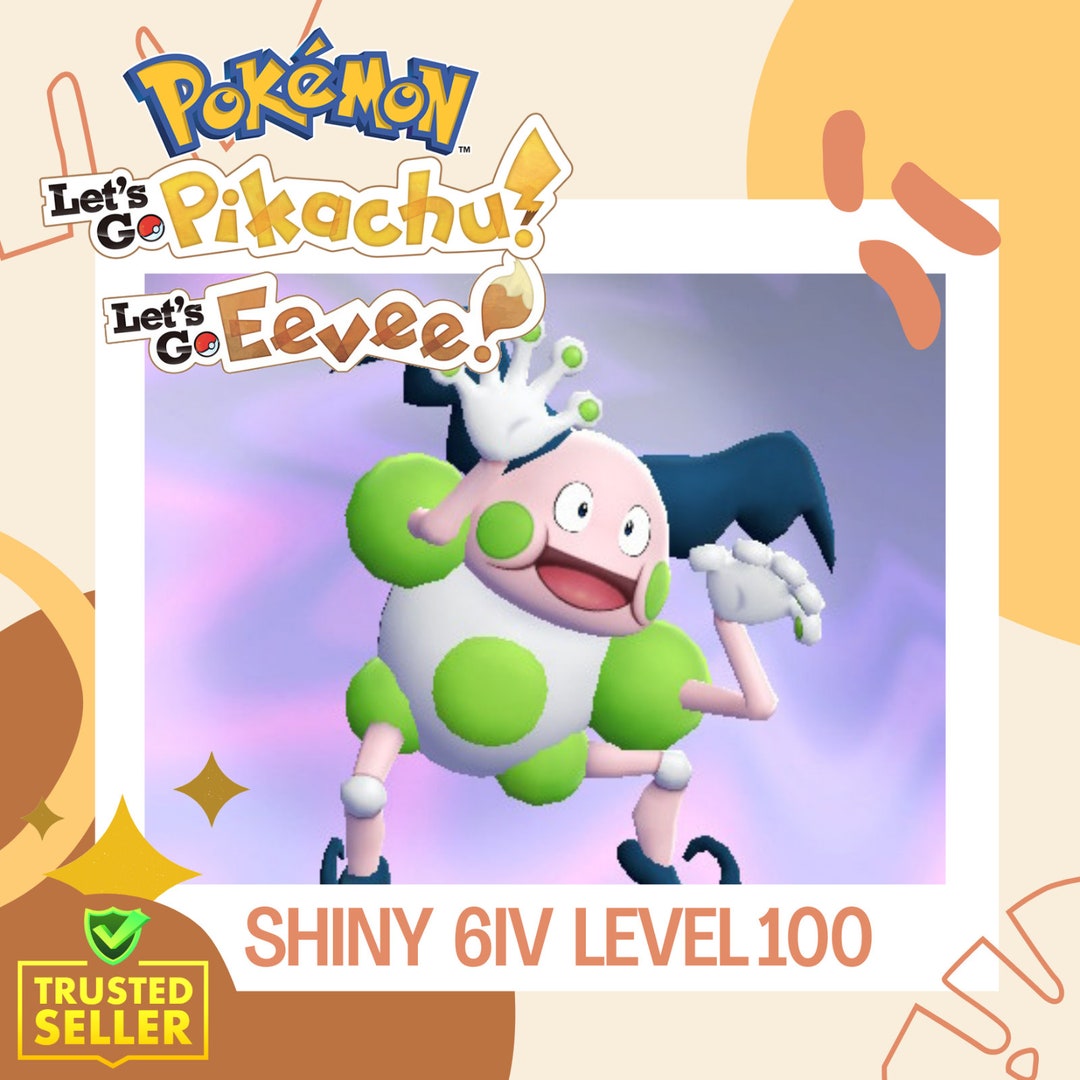 Mr Mime Shiny Pokémon Lets Go Pikachu Eevee Battle 6 IV Competitive EV ...