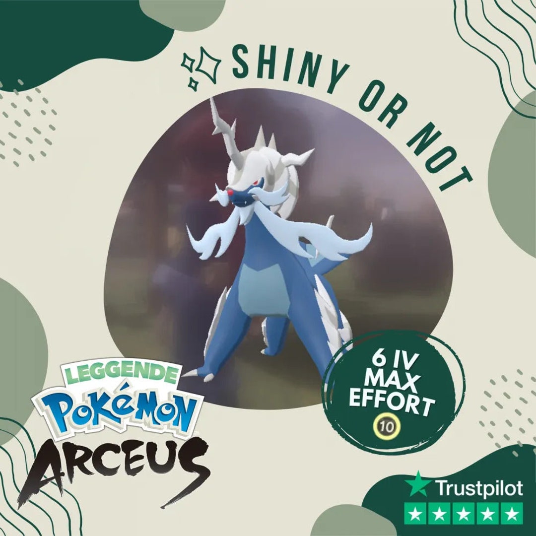 Samurott Hisui Shiny Legends Pokémon Arceus 6 IV Alpha Leggende Custom ...
