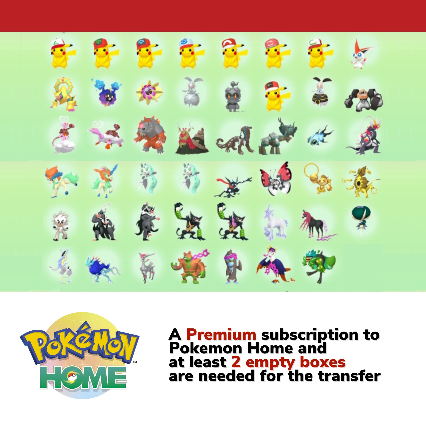 Pokémon HOME Shiny Locked Complete Collection Bundle Scarlet Violet ...