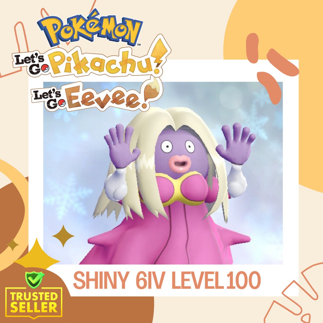 Jynx Shiny Pokémon Lets Go Pikachu Eevee Battle 6 IV Competitive EV - Etsy