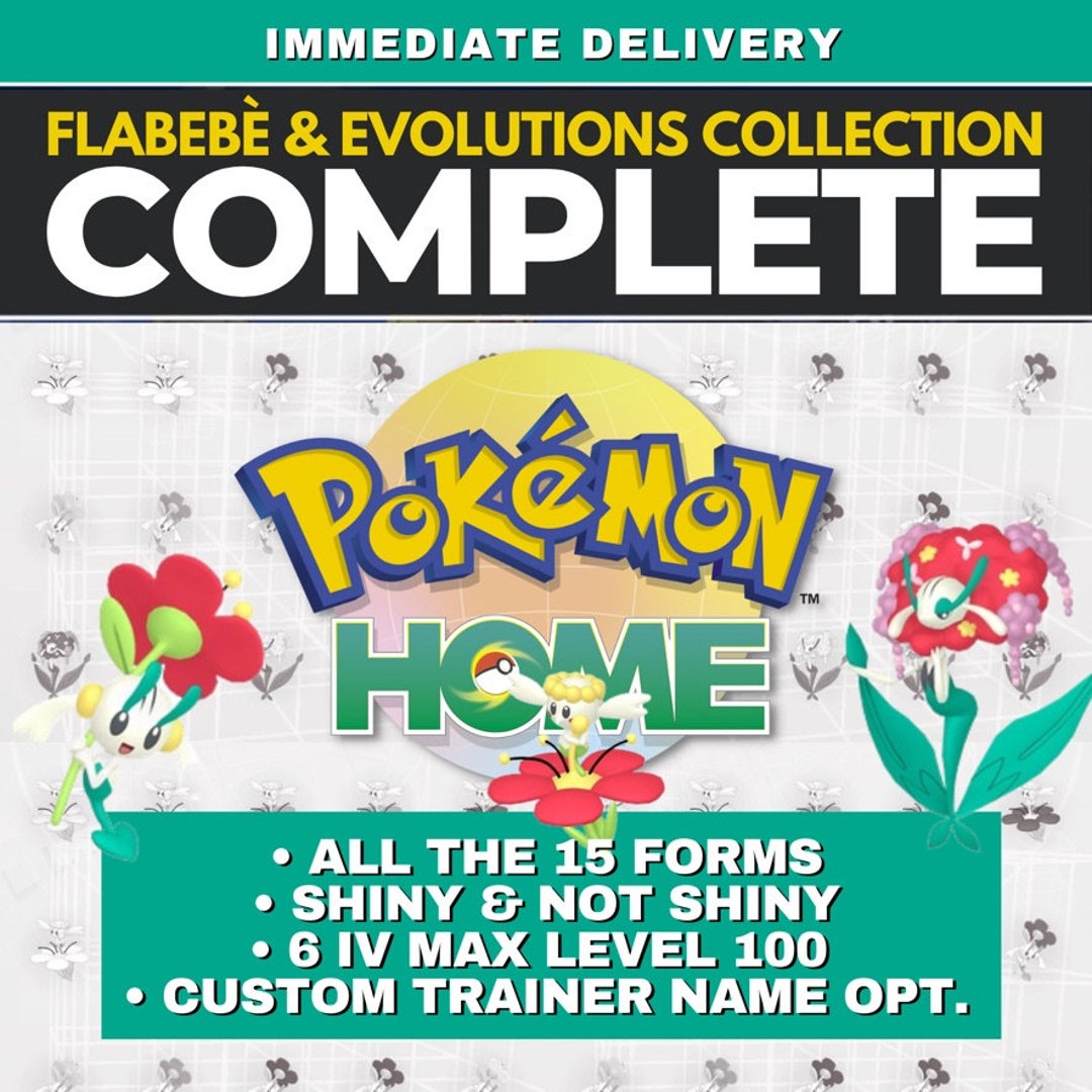 All Flabebè Floette Florges Shiny & Non Shiny Complete - Etsy