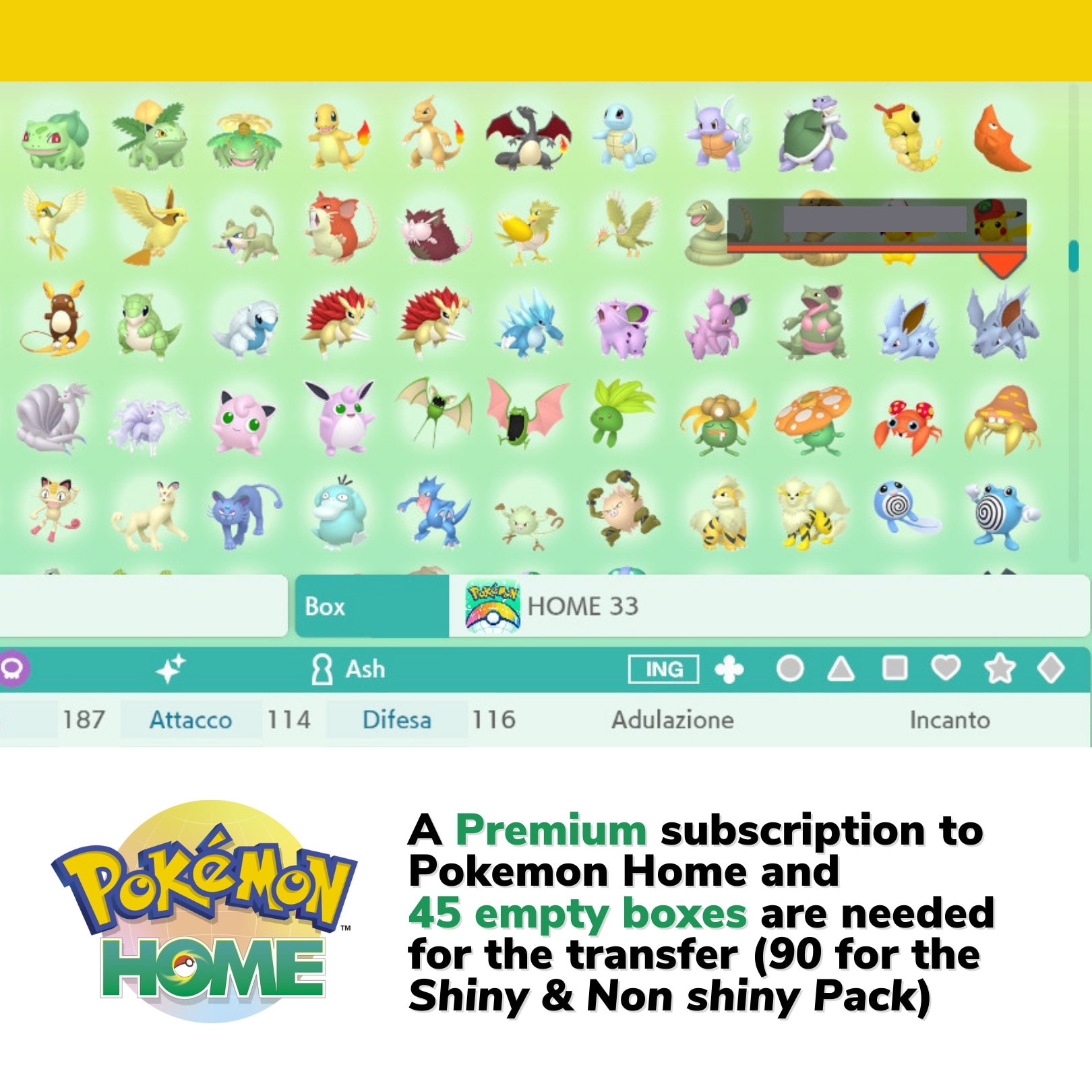 Pokémon HOME Shiny Living Dex 1300 Legit Pokedex OT Custom Complete ...