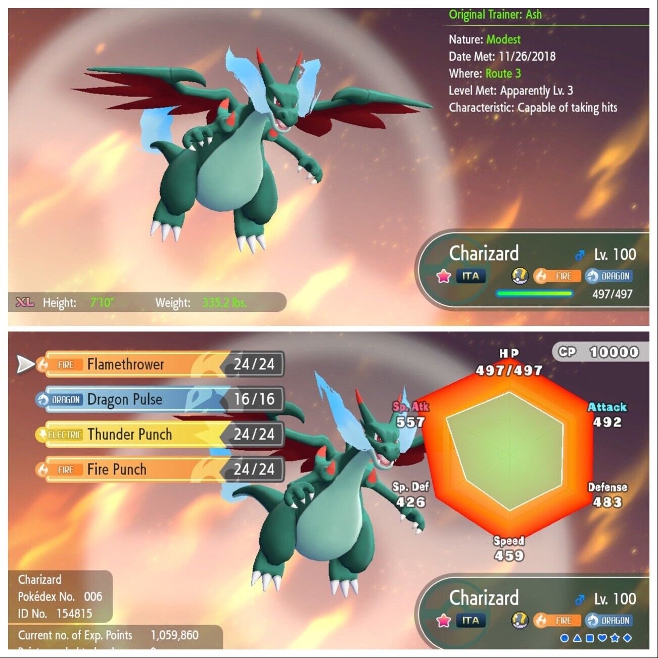 Pokemon Mega Charizard Shiny