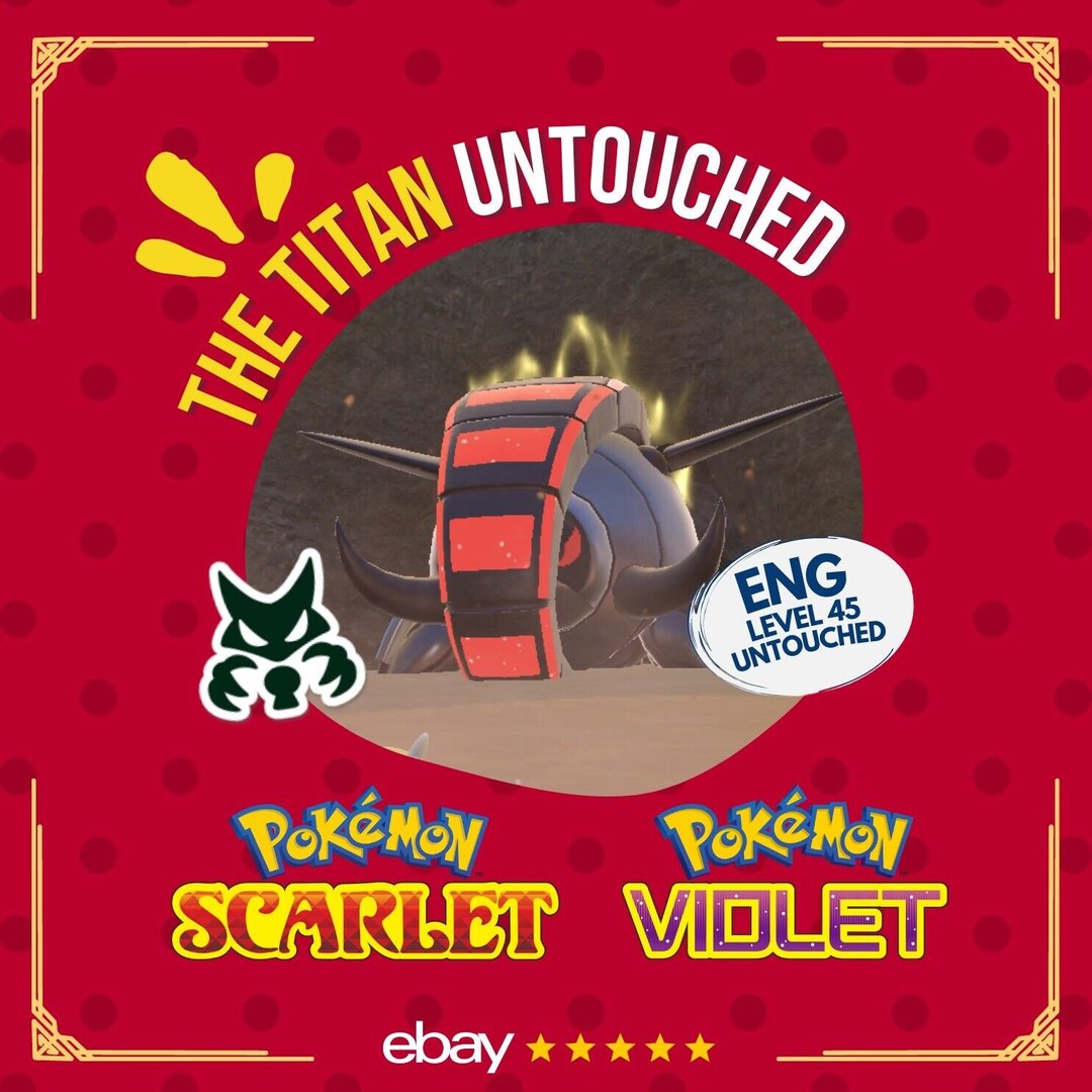 Iron Treads the Titan Mark Boss Untouched Legal Legit Pokémon Scarlet ...