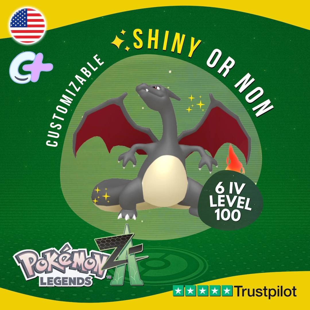 Charizard Shiny or Non 6 IV Pokémon Legends Z-A Competitive ...
