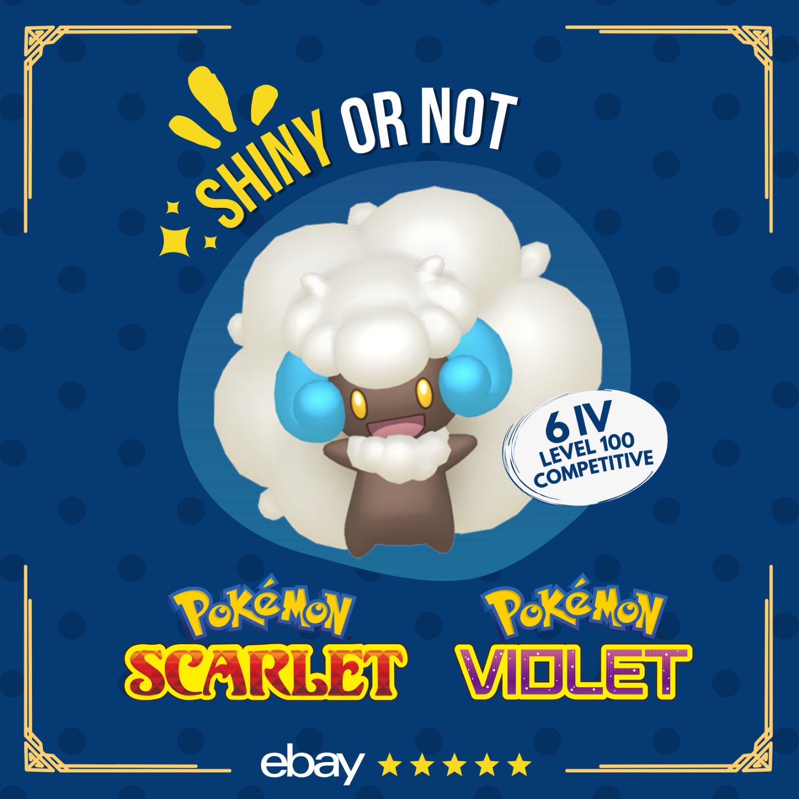 Pokemon Scarlet Shiny Whimsicott